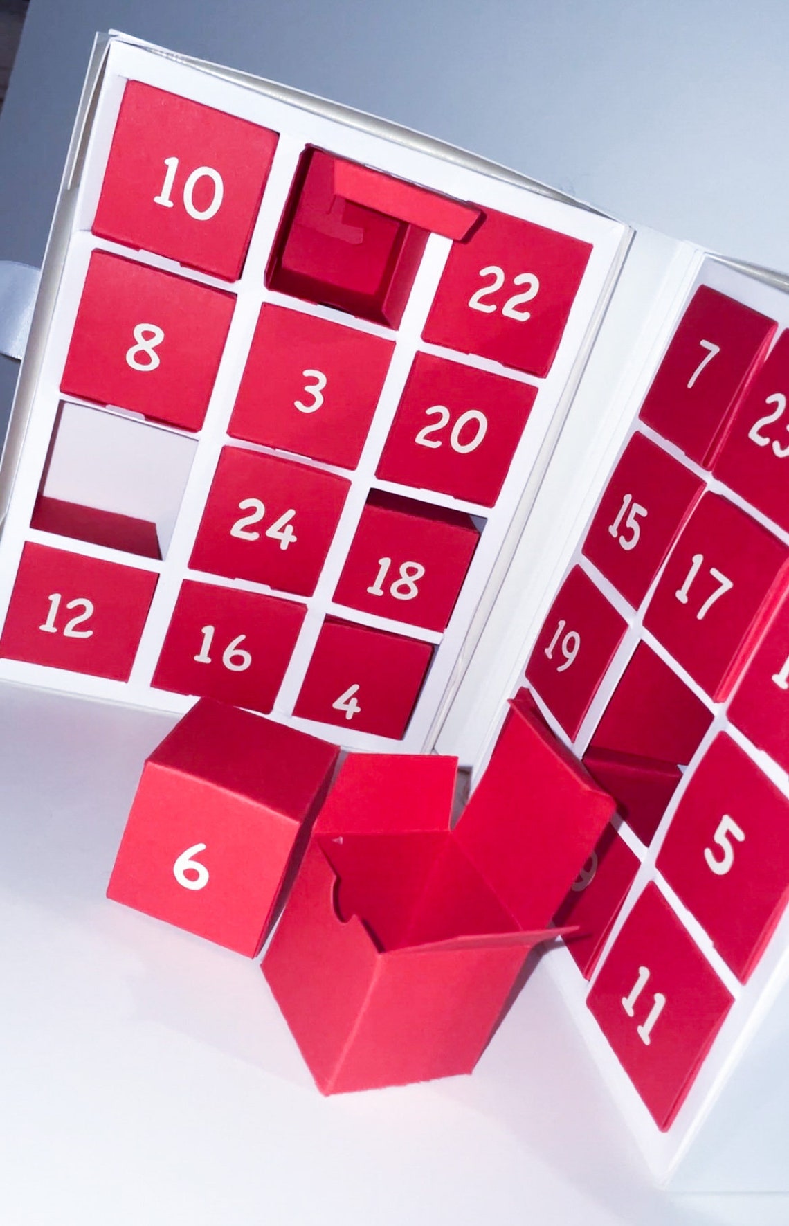 Advent Calendar Book SVG & Digital Paper Set | Digital File | Advent ...