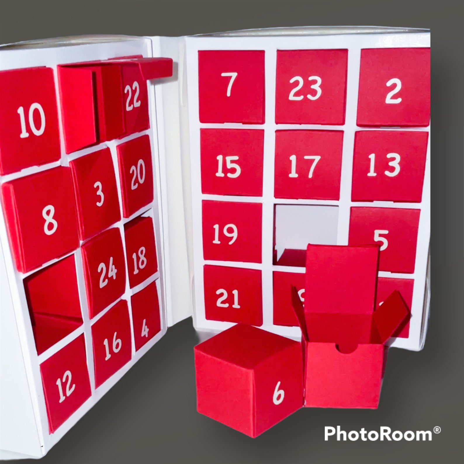 Advent Calendar Book SVG & Digital Paper Set | Digital File | Advent ...