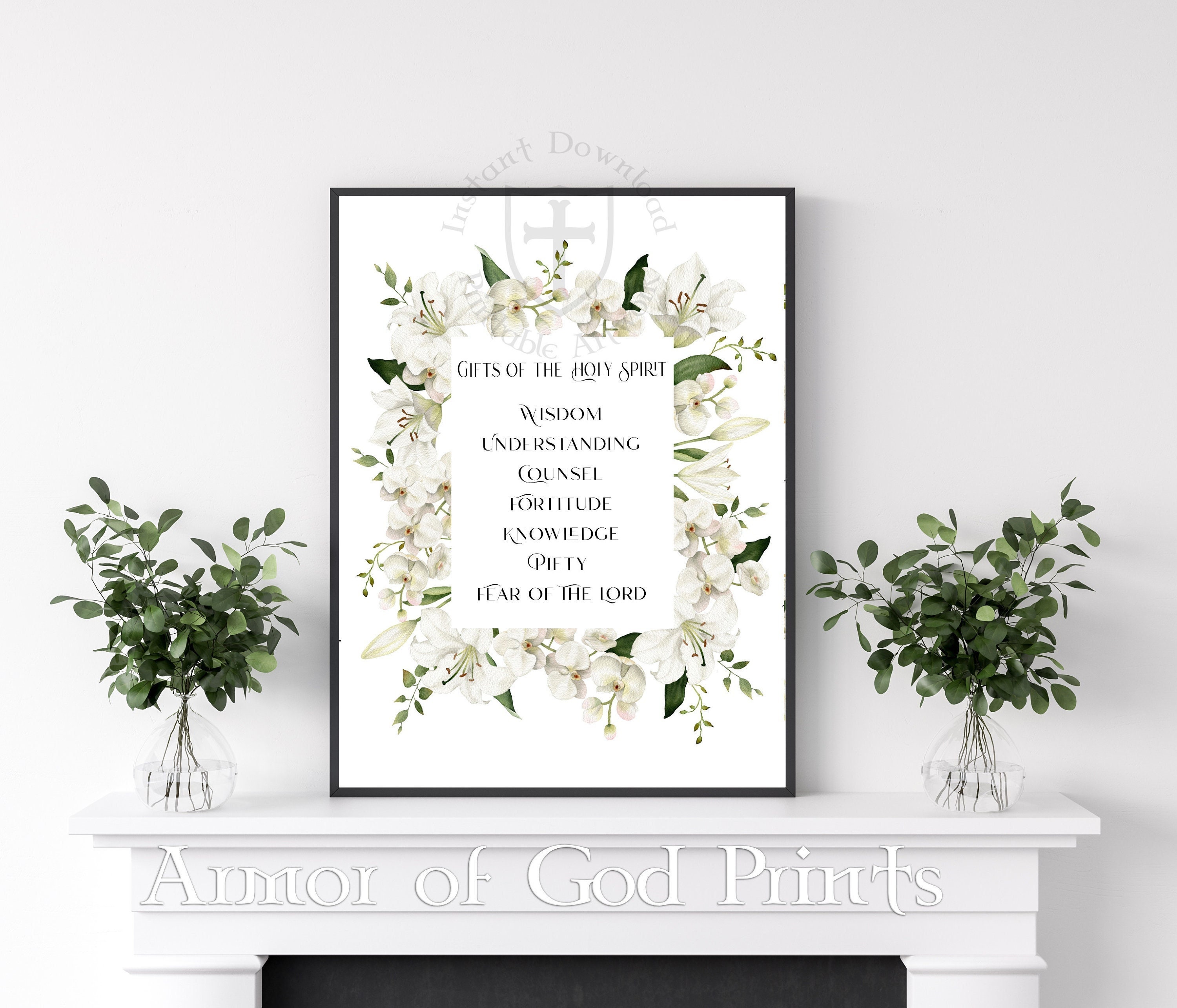 Gifts of the Holy Spirit Print,pentecost Printable,come Holy Spirit ...