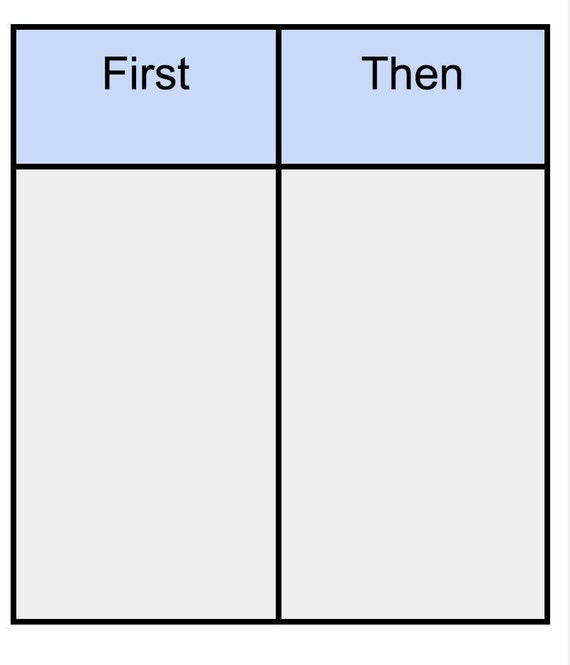 First and Then Board Template - Etsy UK