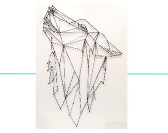String Art Wolf - Etsy