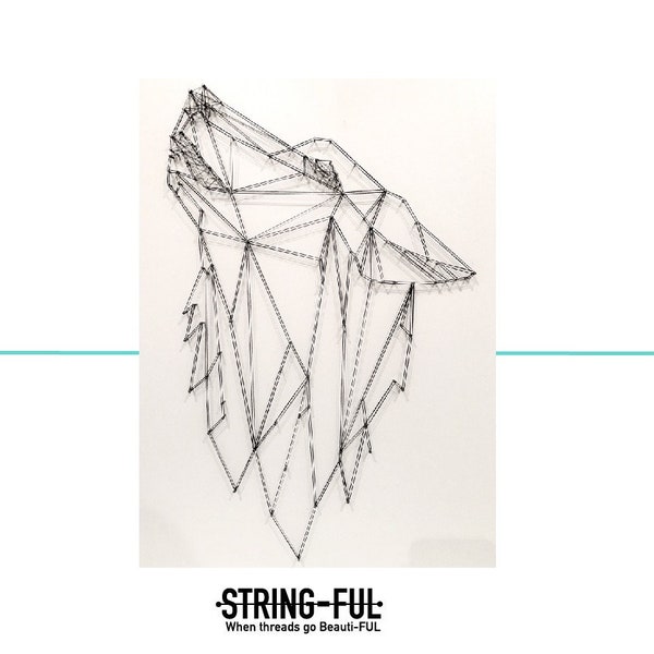 String Art Wolf - Etsy