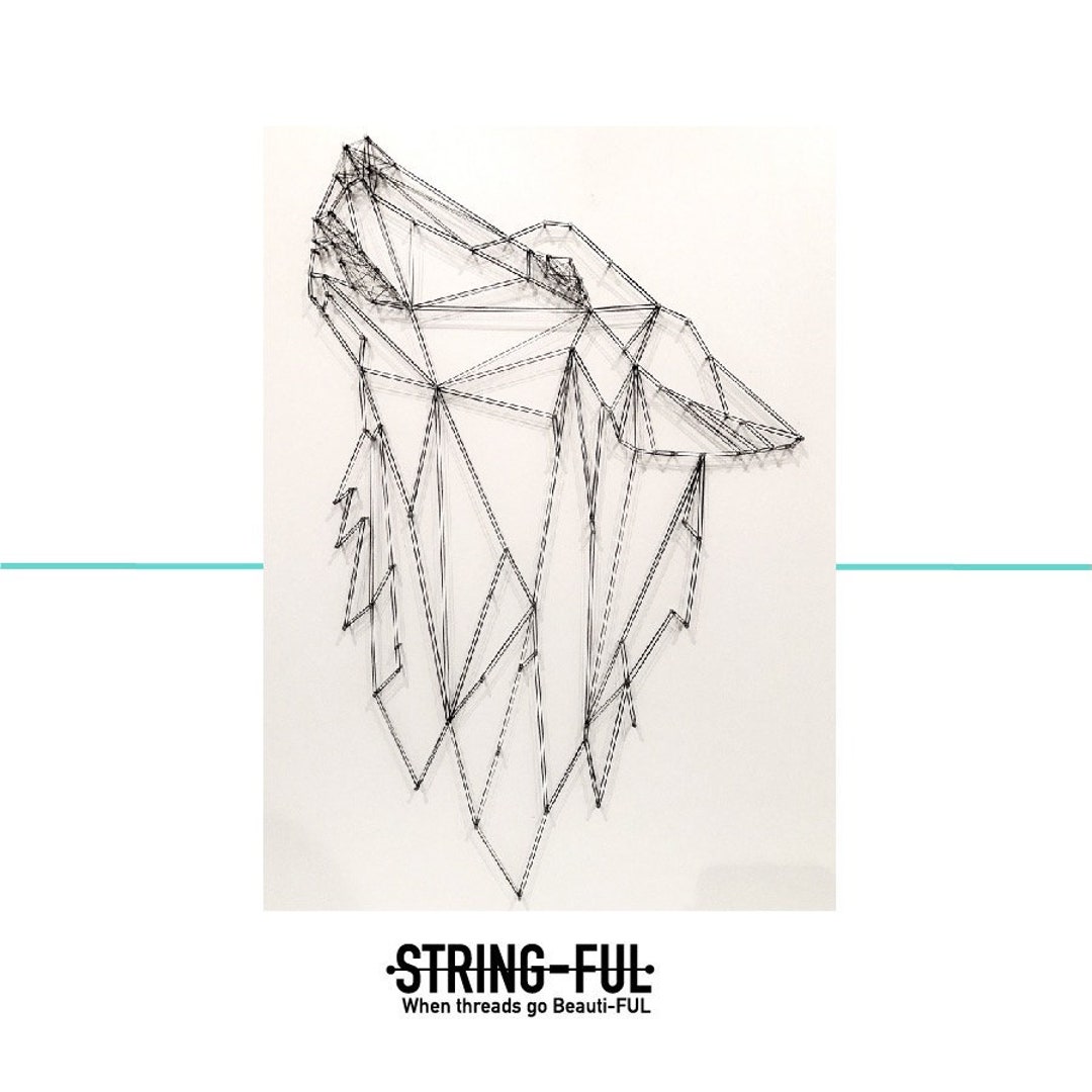 Minimal Wolf String Art - Etsy