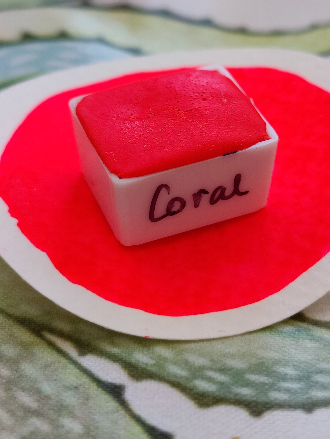 Watercolor Handmade Coral Lettering Paint Color Handlettering ...