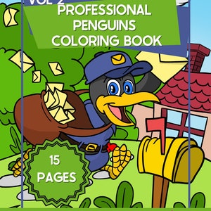 Professional Penguins Coloring, Penguin Coloring, Bird Coloring, Animal ...