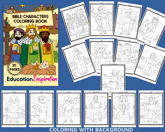 Dibujos Para Colorear De Personajes De La Biblia Historias Bíblicas