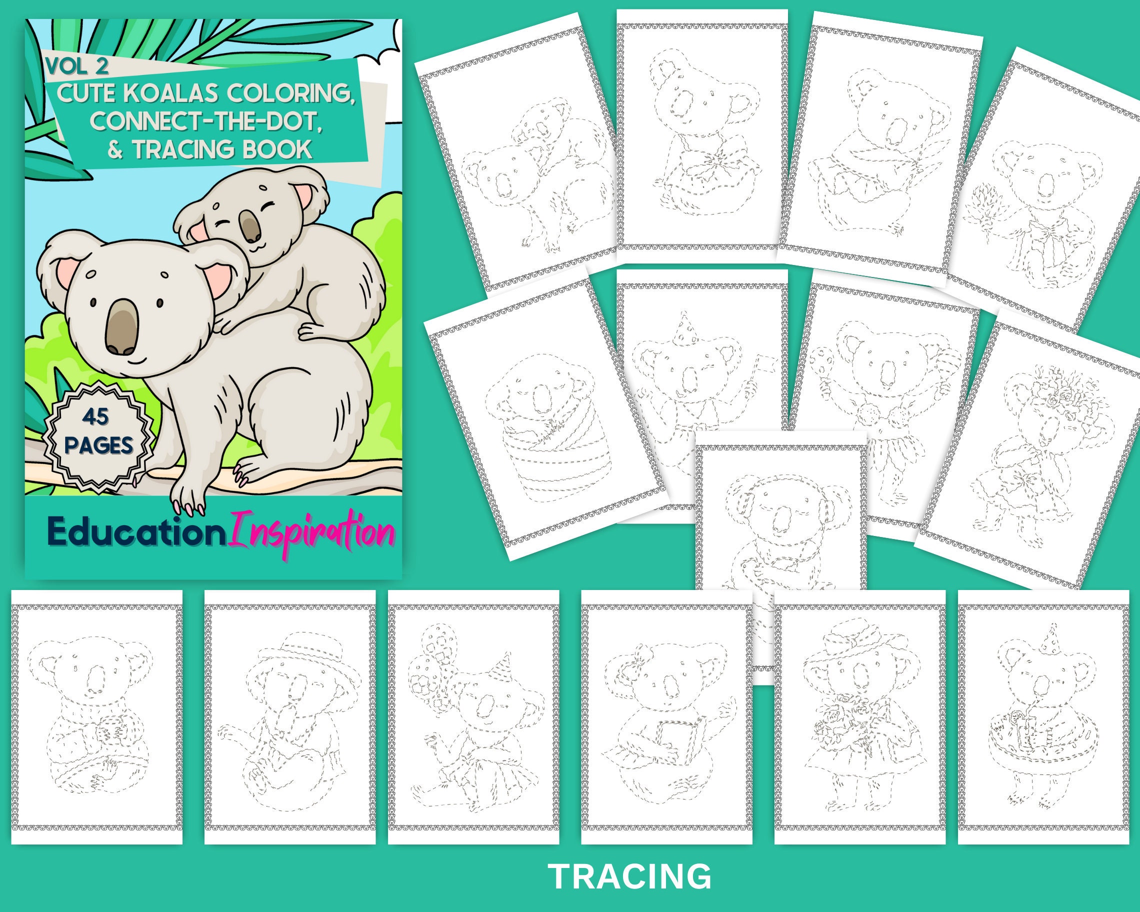 Cute Koala Coloring, Animal Coloring, Australia Coloring, Australian ...