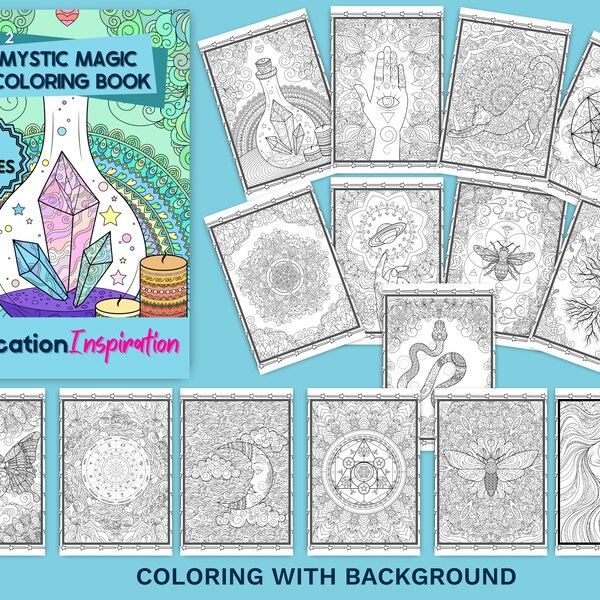 Mystic Coloring Book - Etsy