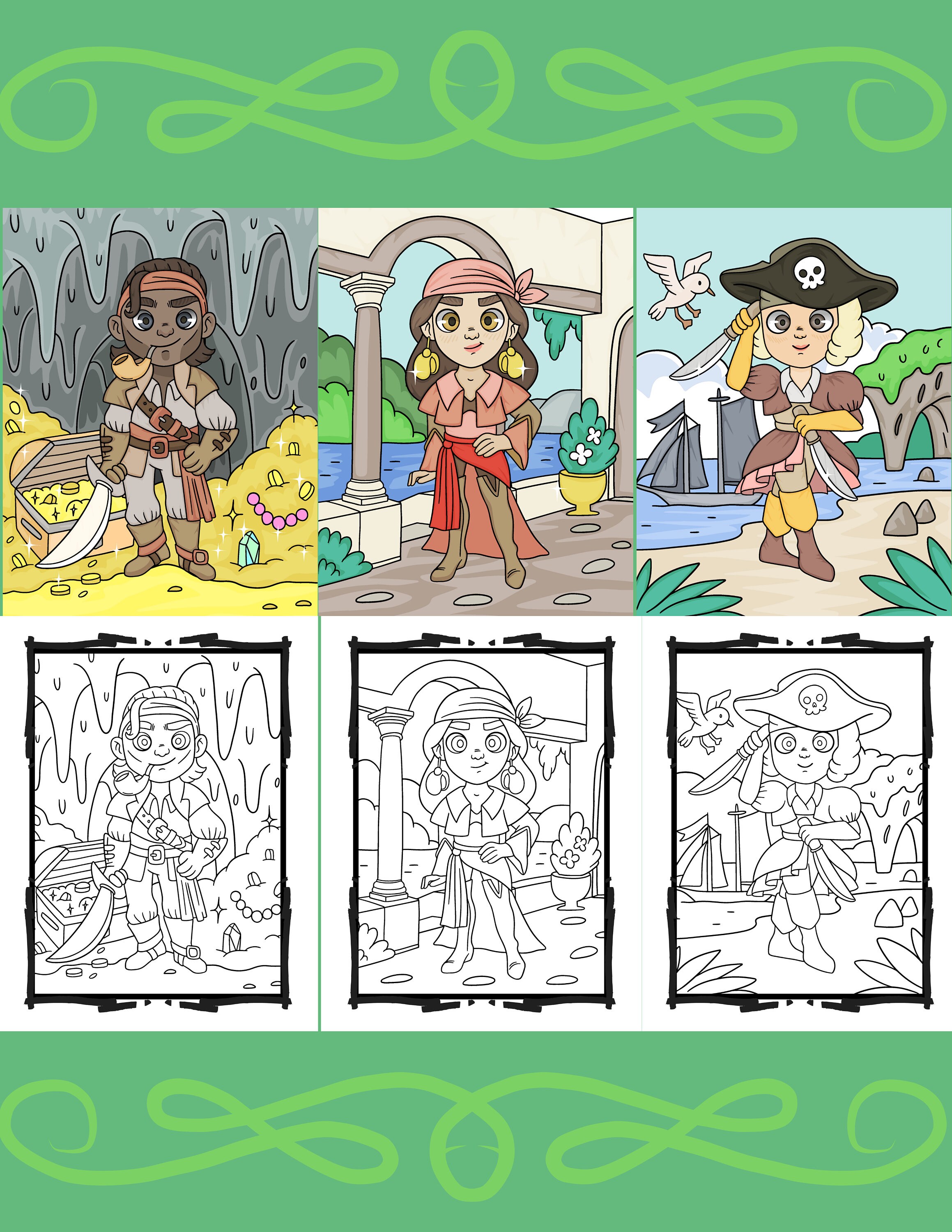 Pirates Coloring, Pirate Coloring, Adventure Coloring, Pirate ...