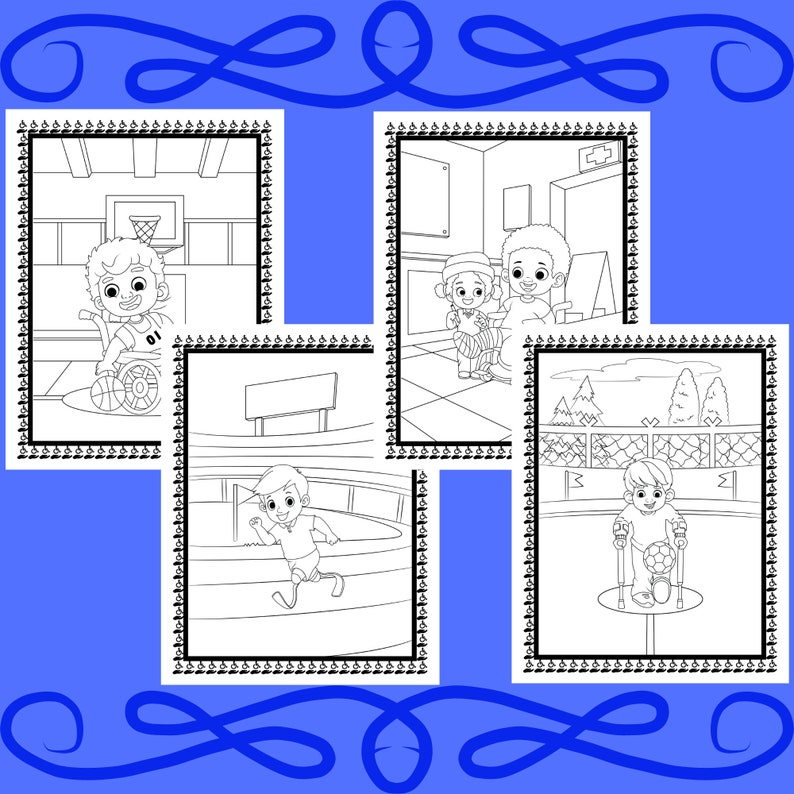 Special Needs Kids Coloring Book: Diversity & Inclusion (digital ...