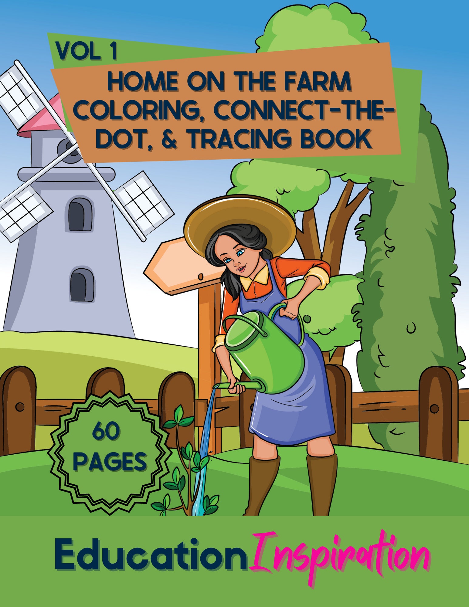 Homestead Farm Coloring, Farm Coloring, Farm Animal Coloring, Garden ...