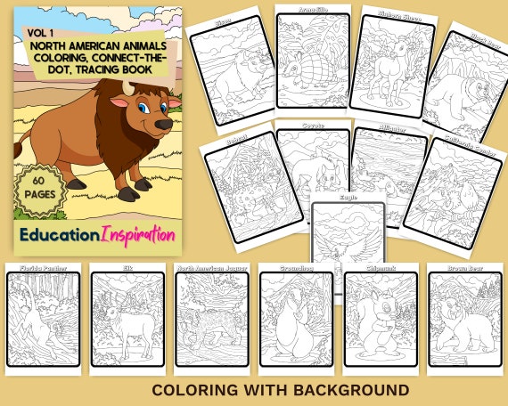 North American Animals Coloring Pages