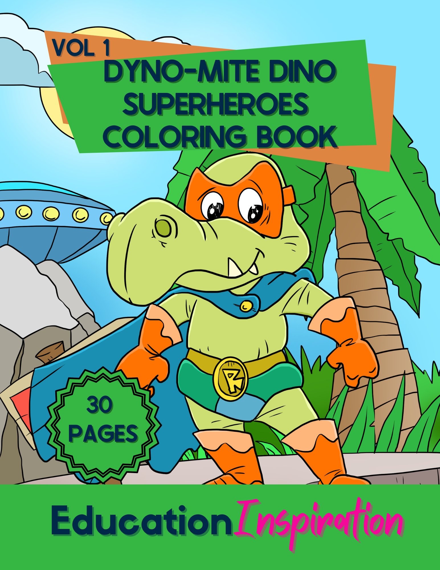 Dinosaur Heroes Coloring Dinosaur Coloring Superhero - Etsy