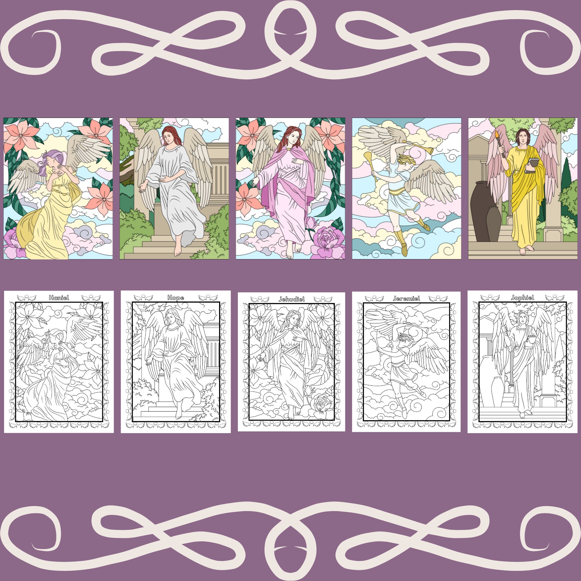 Archangel Coloring, Angel Coloring, Religious Coloring, Christian ...