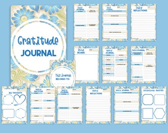 Printable Gratitude Journal Printable Weekly Affirmation - Etsy