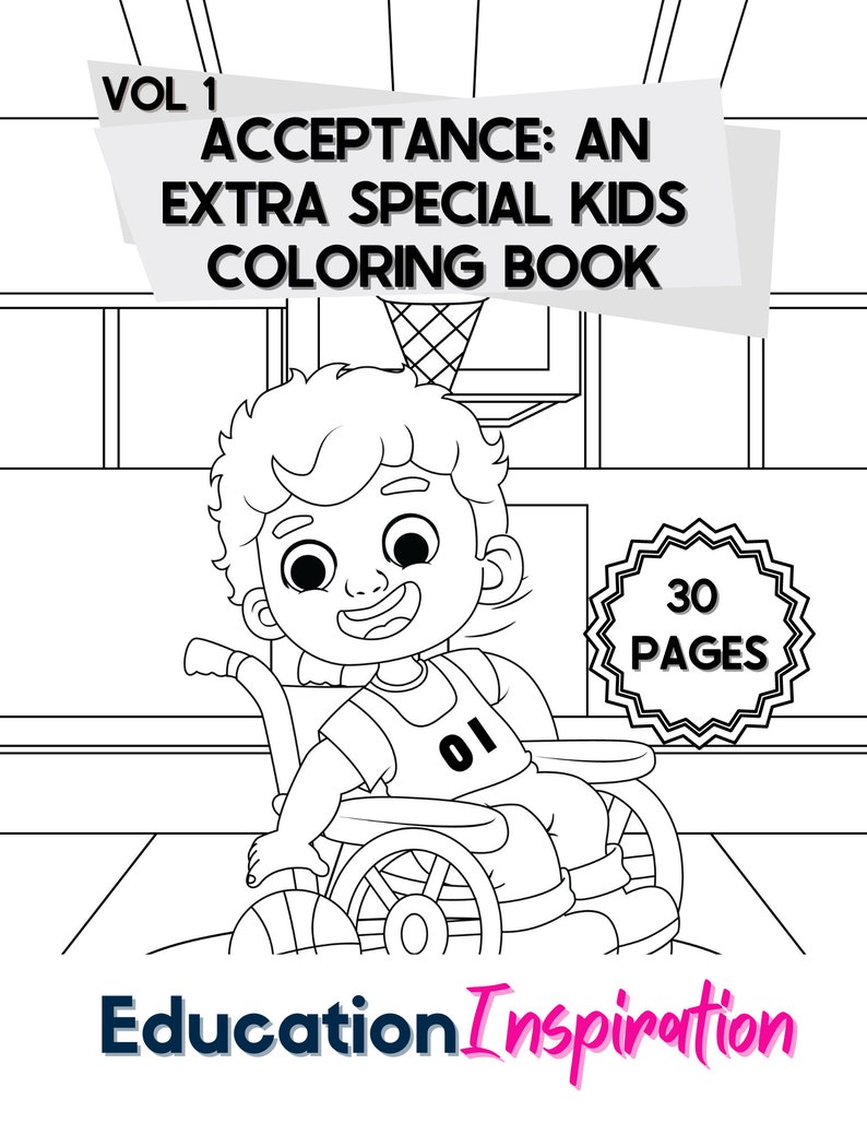 Special Kids Coloring, Diversity Coloring, Sports Coloring, School ...