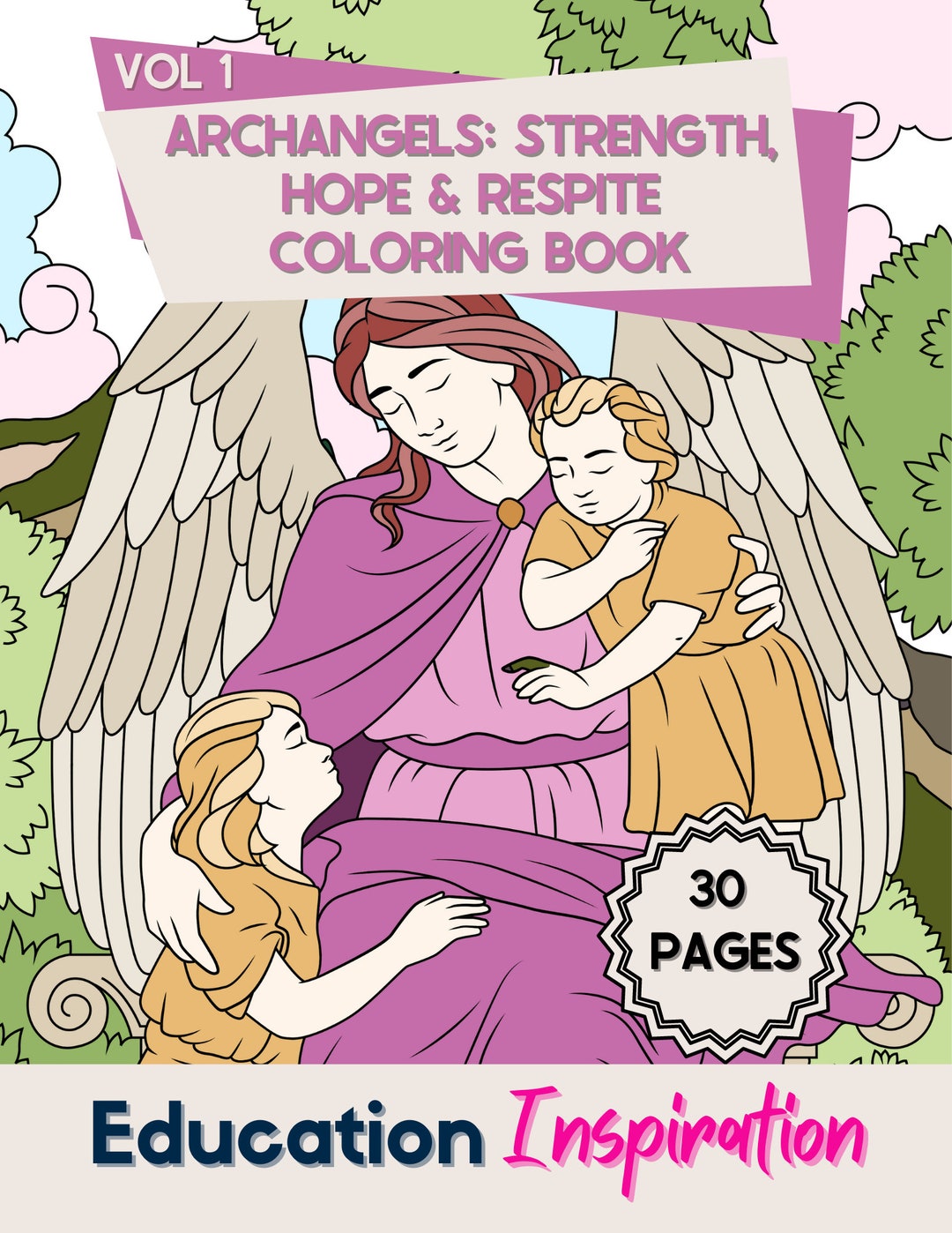 Angel Coloring, Archangel Coloring, Religious Coloring, Christian ...