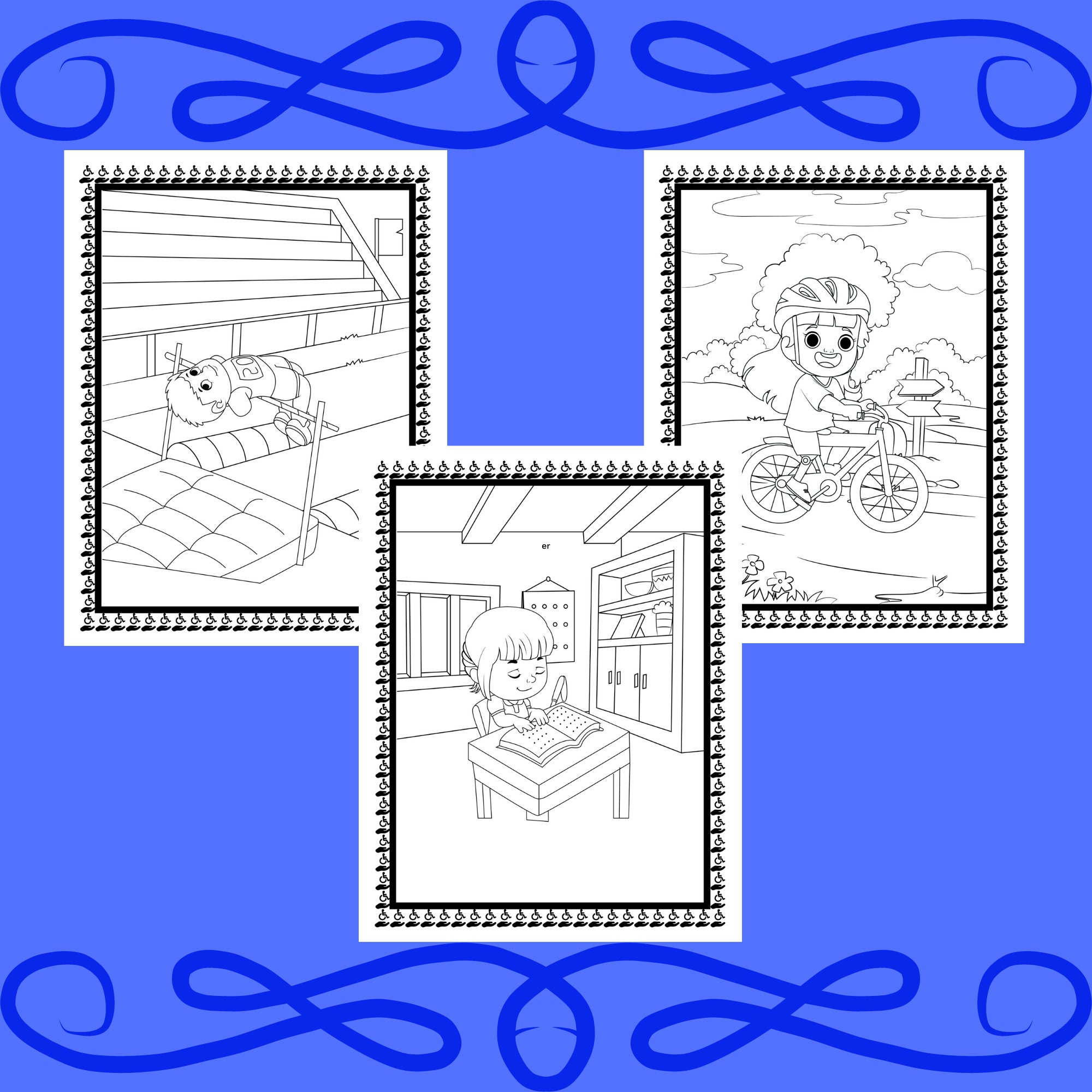 Special Needs Kids Coloring Book: Diversity & Inclusion (digital ...