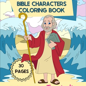 Bible Characters Coloring, Kids Bible Coloring, Bible Coloring ...