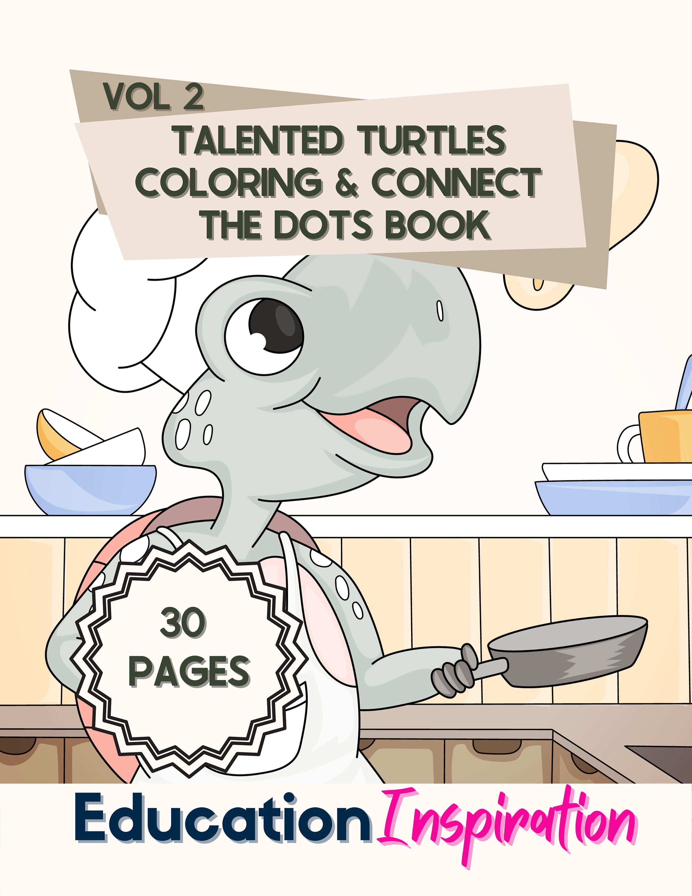 Turtle Coloring, Animal Coloring, Turtles Coloring, Connect the Dot ...