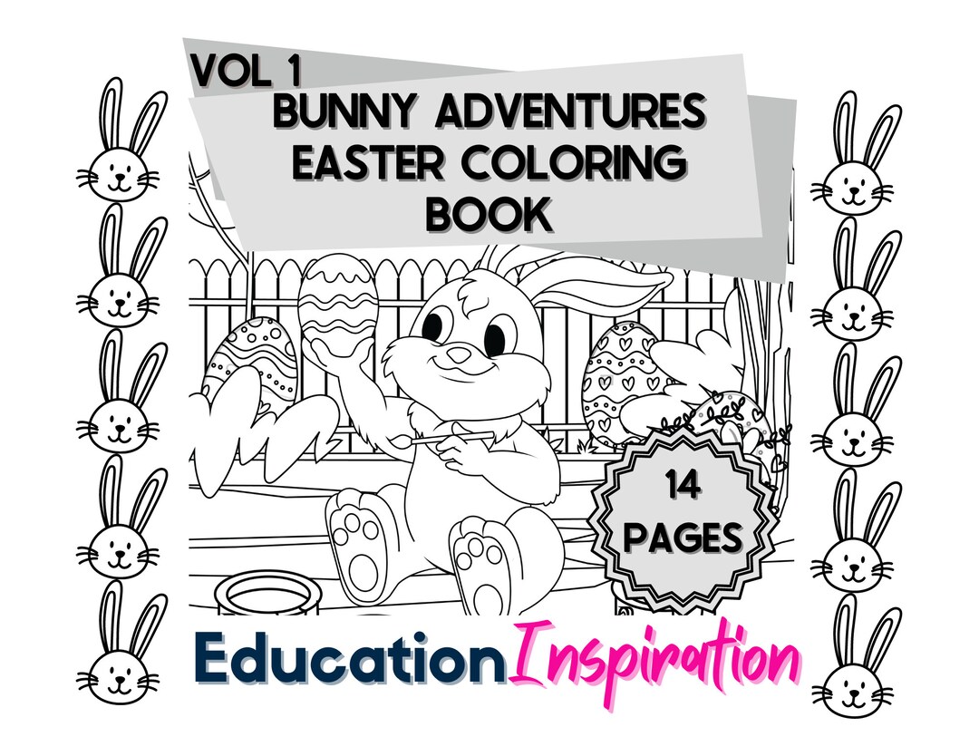 Easter Bunny Coloring, Easter Coloring, Bunny Coloring, Rabbit Coloring ...