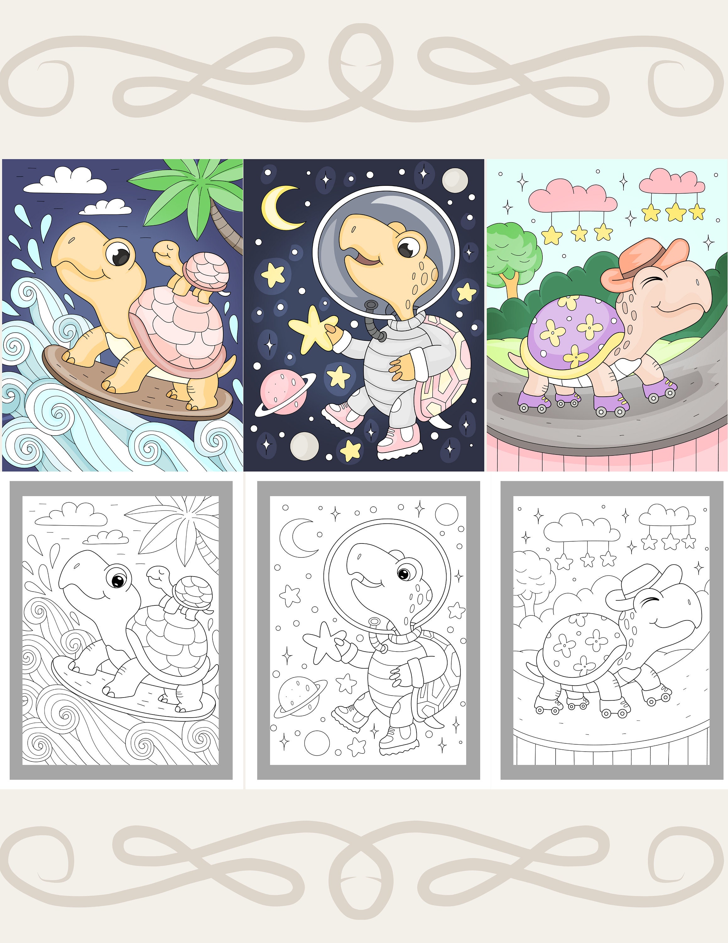 Turtle Coloring, Animal Coloring, Turtles Coloring, Connect the Dot ...