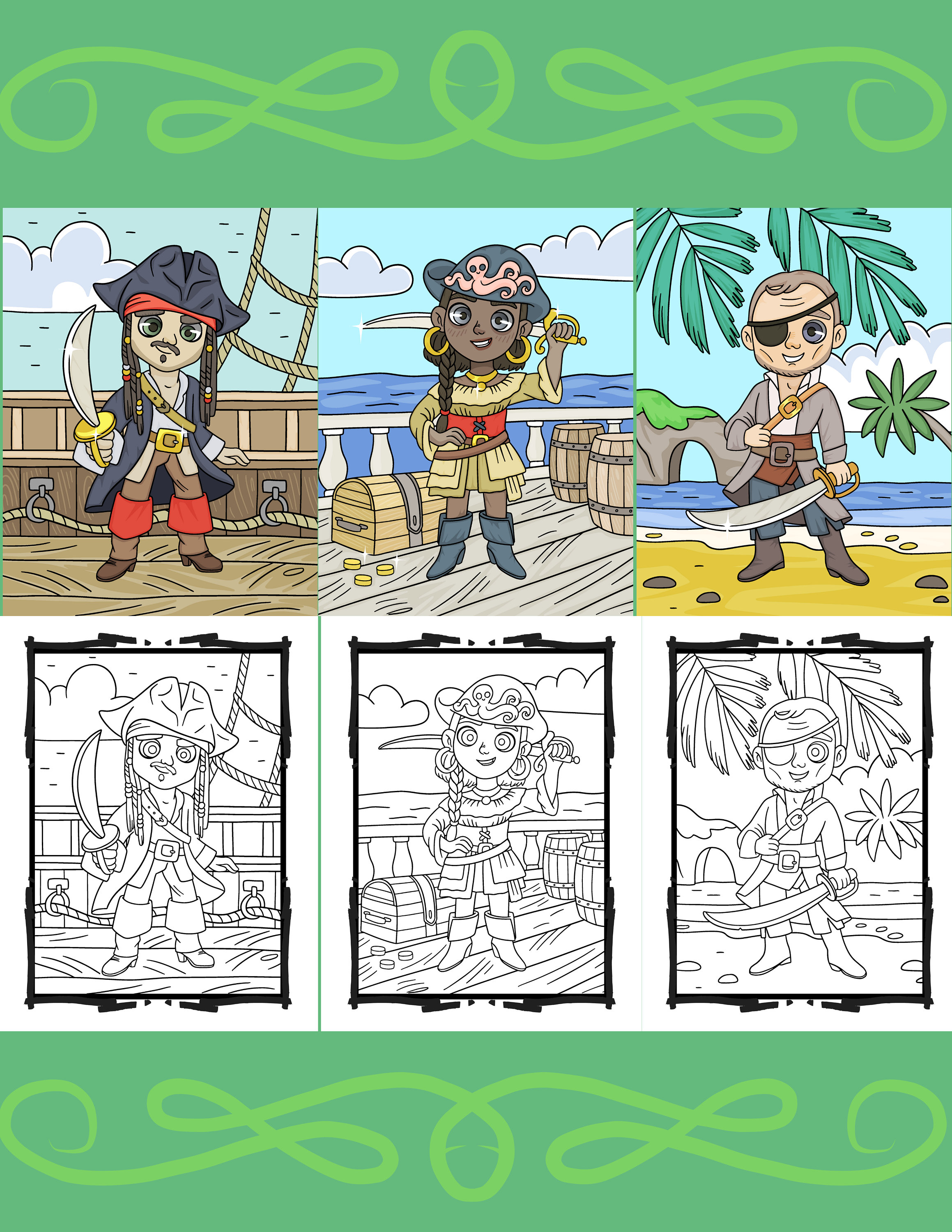 Pirates Coloring, Pirate Coloring, Adventure Coloring, Pirate ...