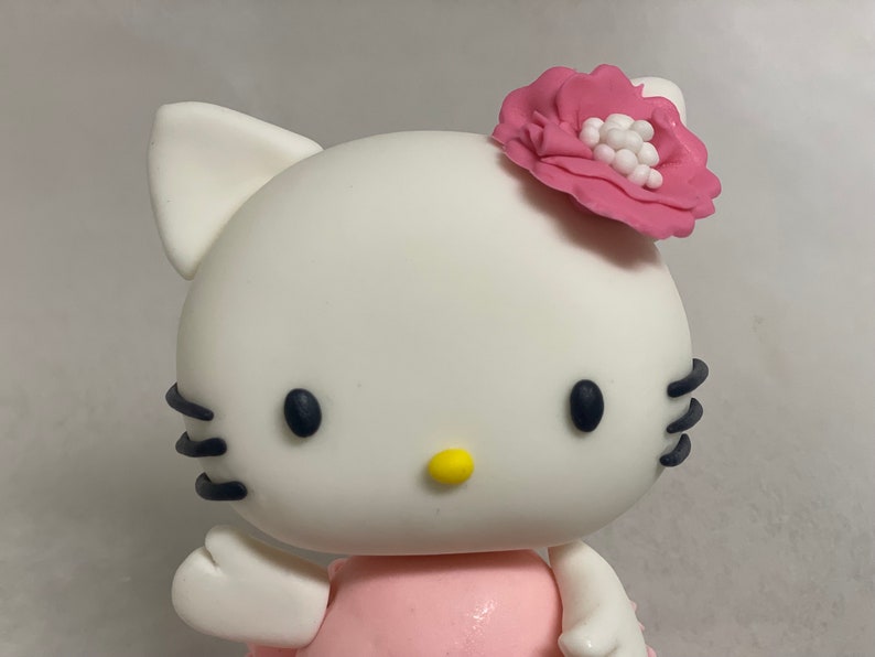 Fondant Kitty Cake Topper - Etsy