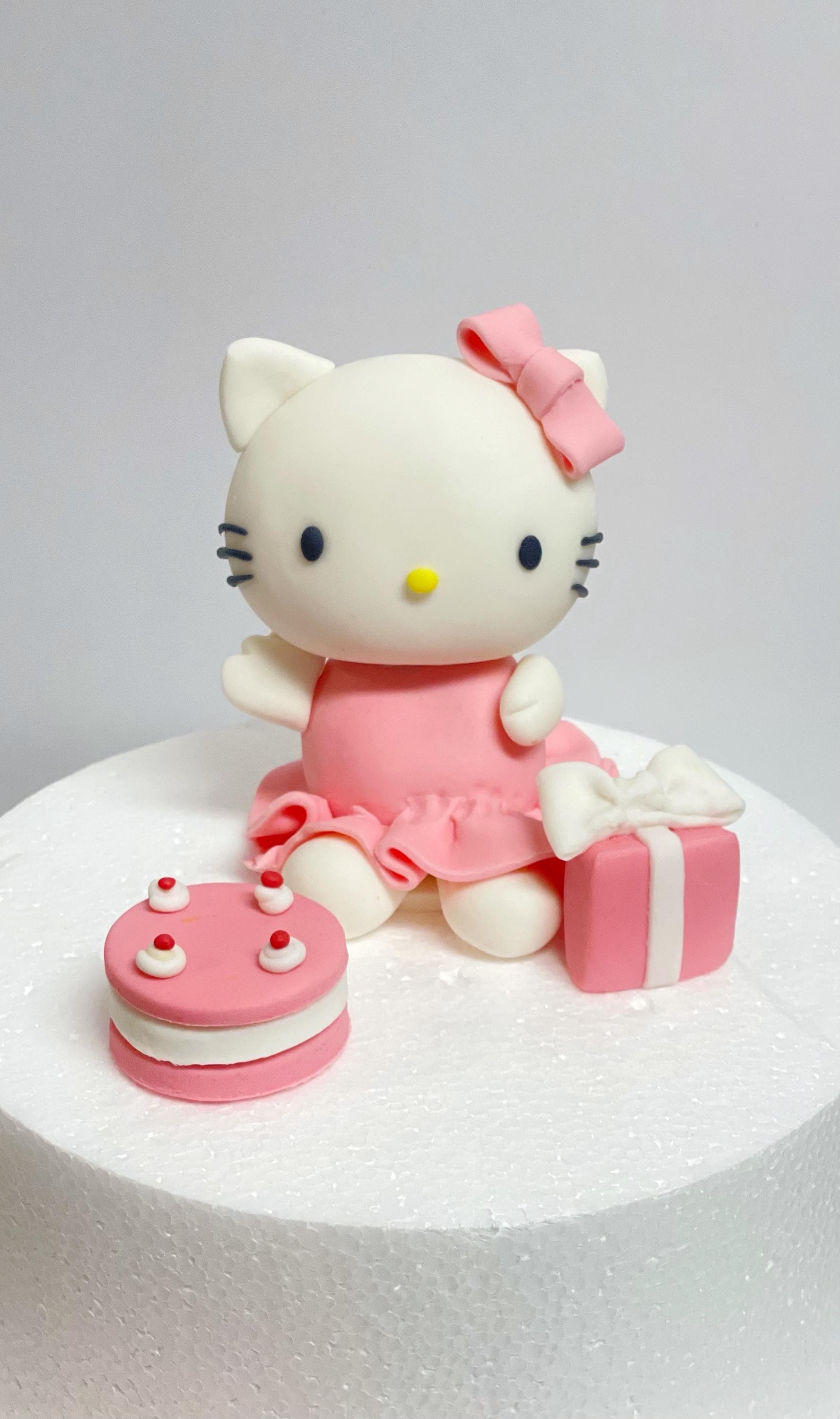 Fondant Kitty Cake Topper - Etsy