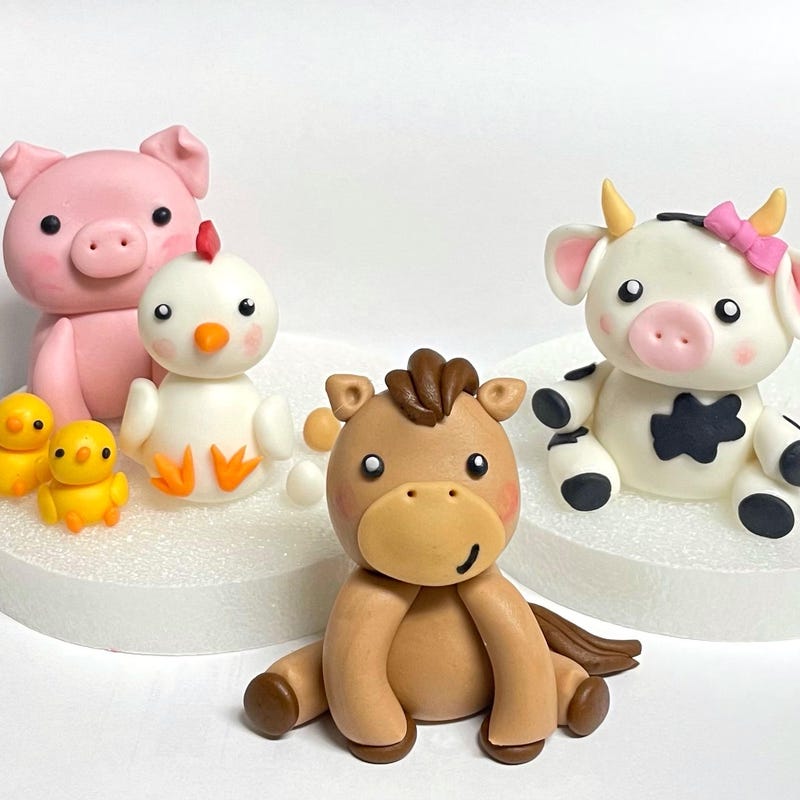 Fondant Farm Animals - Etsy