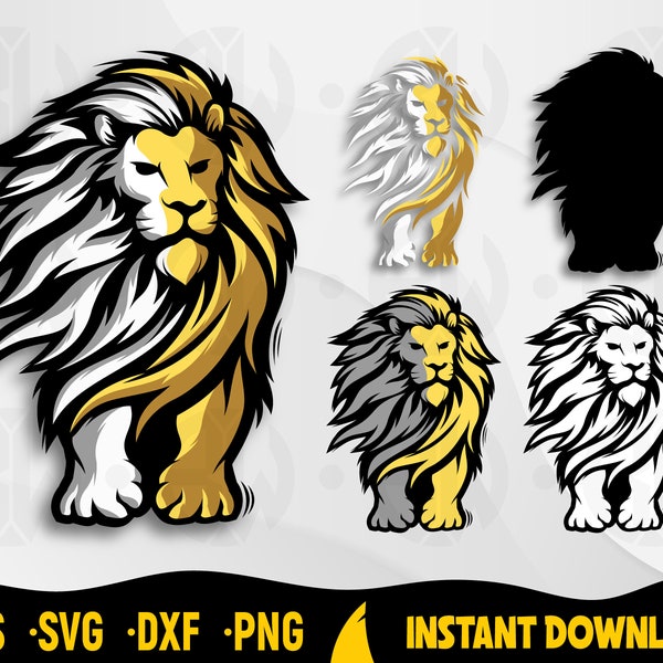 Lion Svg - Etsy
