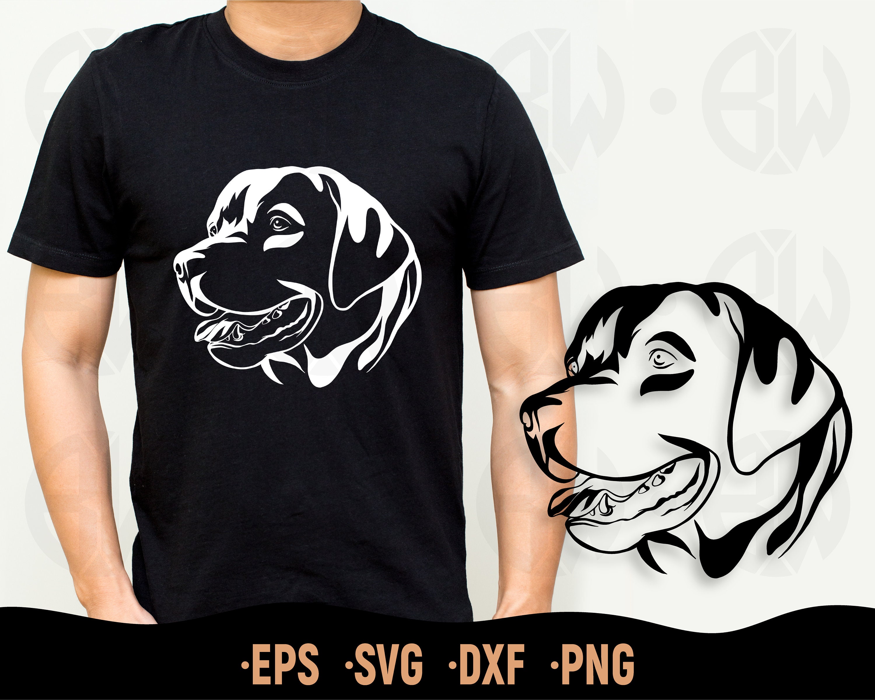 Labrador Svg Cut File for Cricut Silhouette Black or White | Etsy