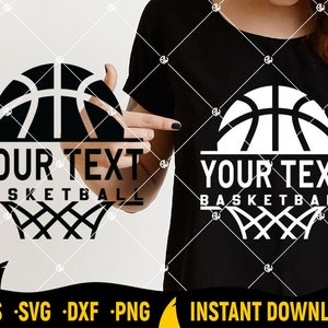 Basketball SVG, Split Monogram Team Logo, Cricut Files, Silhouette ...