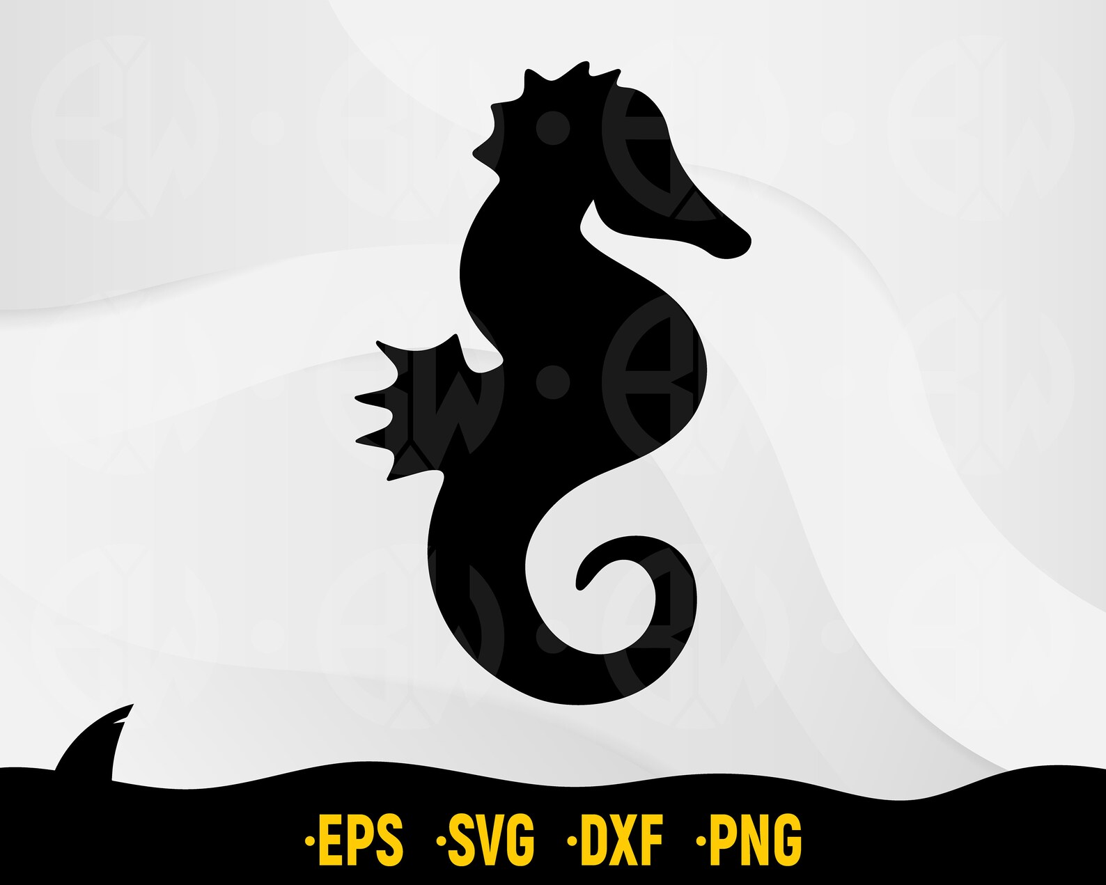 Seahorse SVG Cut File for Cricut Silhouette Seahorse Cutting - Etsy