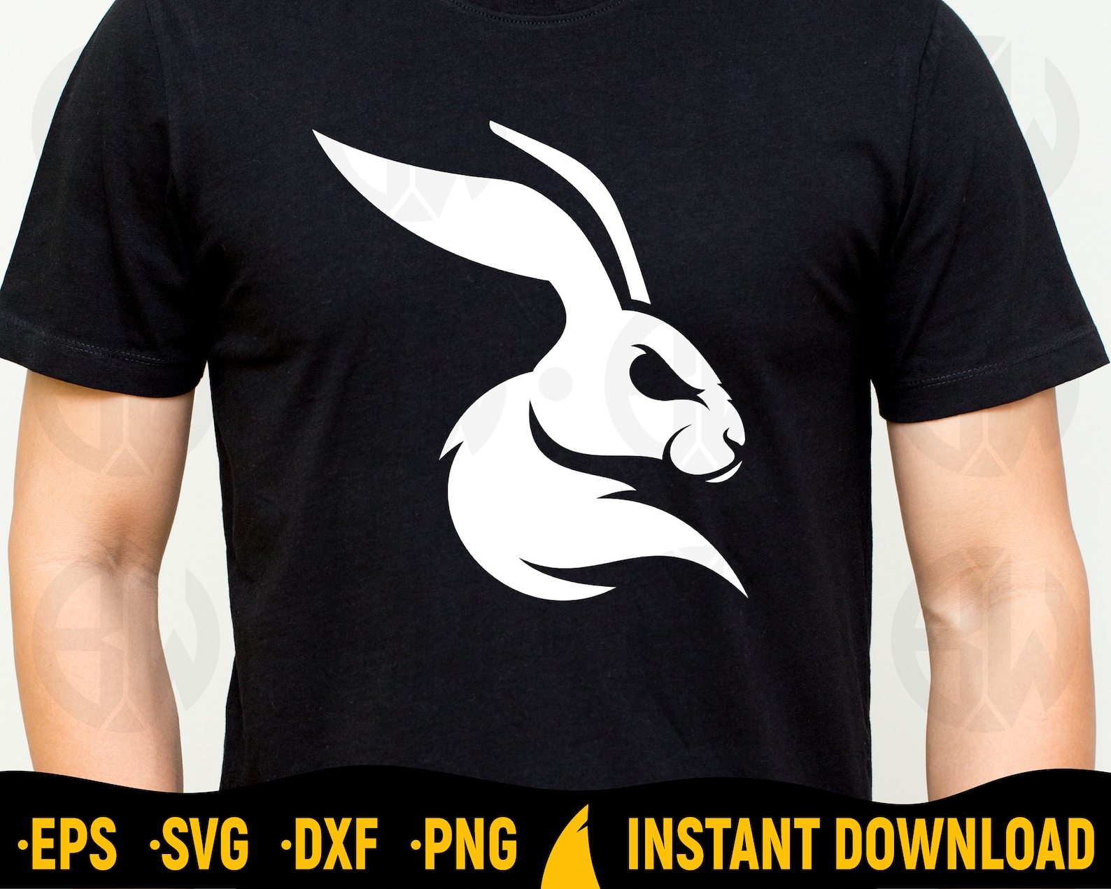 Bunny Logo Evil Bunny Easter Bunny Angry Bunny Rabbit Svg | Etsy