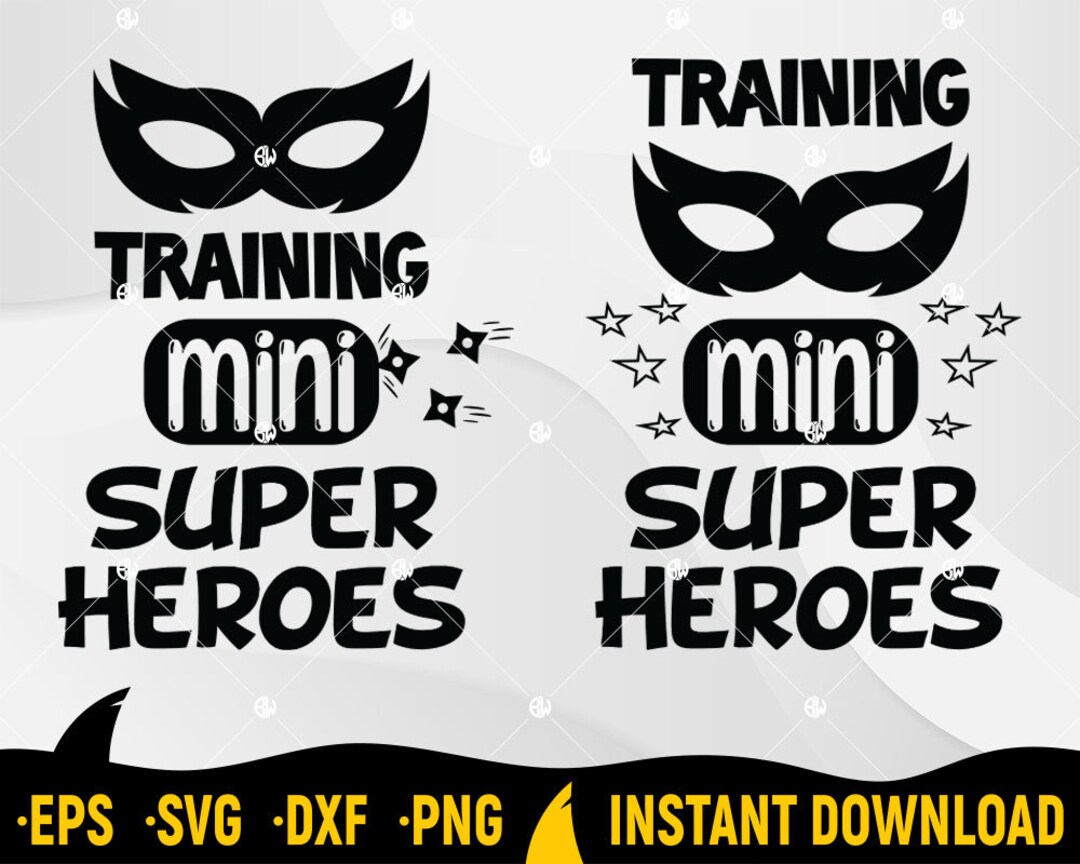 Training Mini Super Heroes SVG Cut File, Funny Dad Tshirt Eps, Svg, Dxf ...