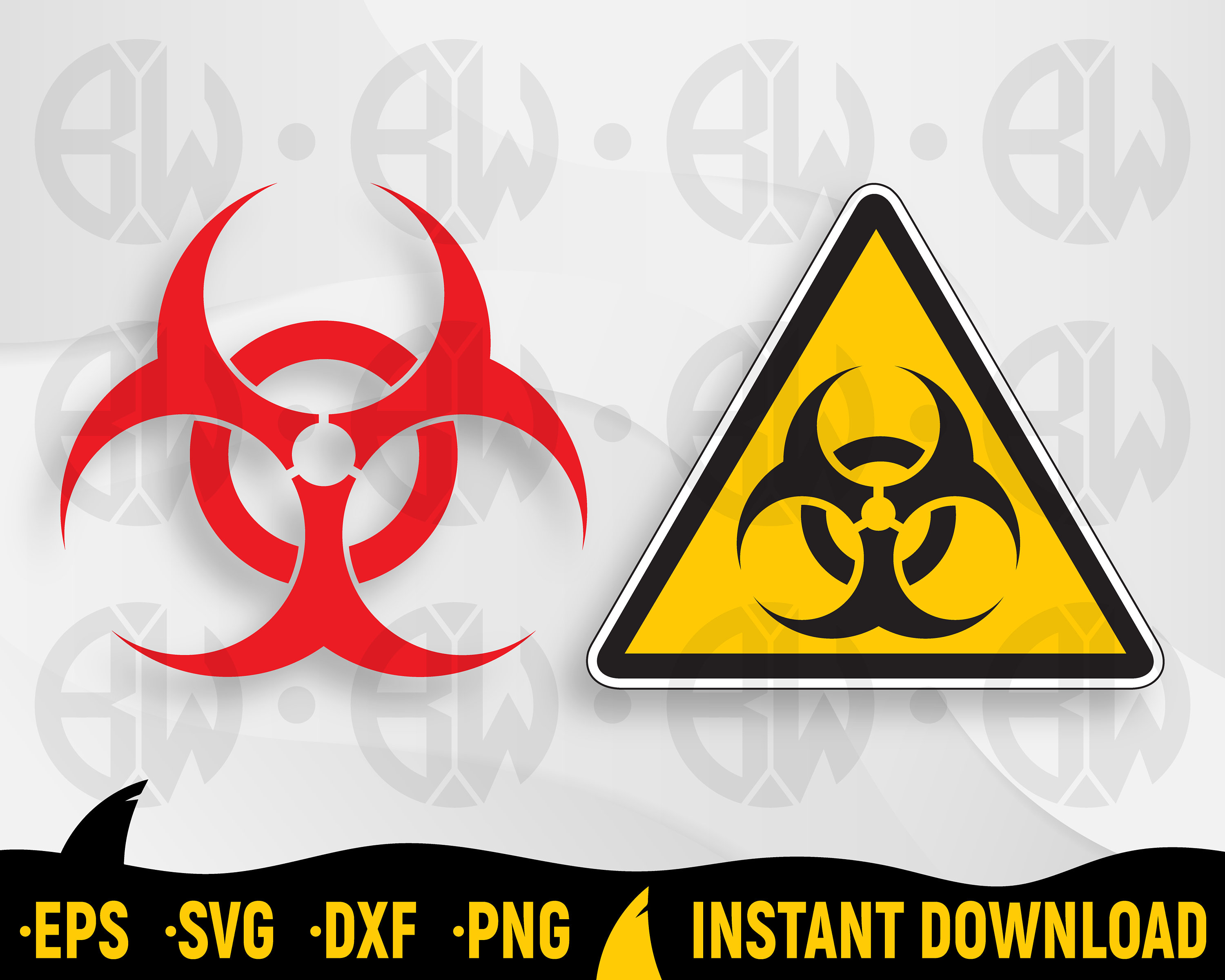 Biohazard Symbol Svg Biohazard SVG Files Biohazard Symbol | Etsy
