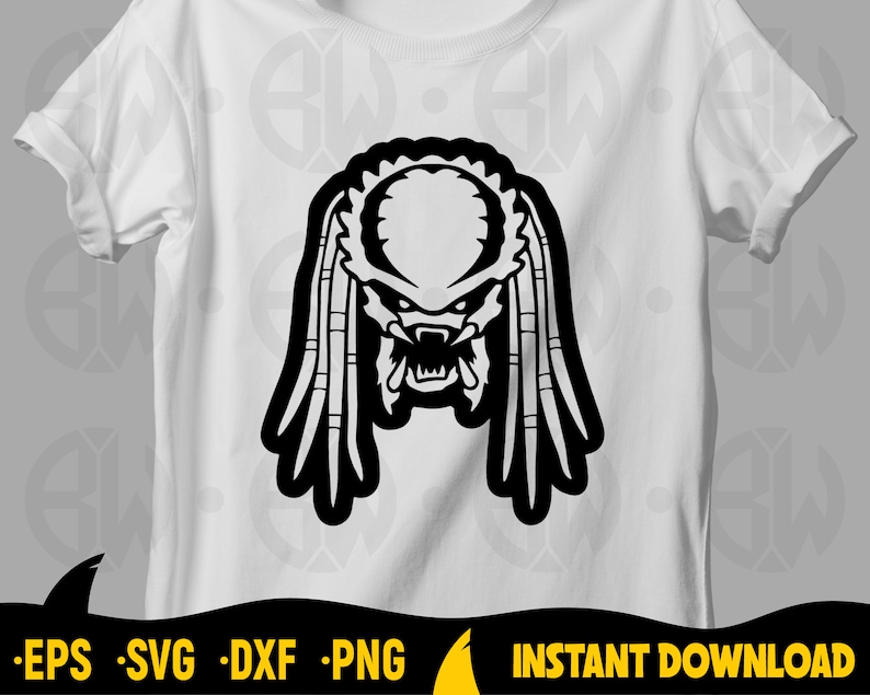 Predator Svg Cut File for Cricut, Silhouette, Predator Head Svg ...