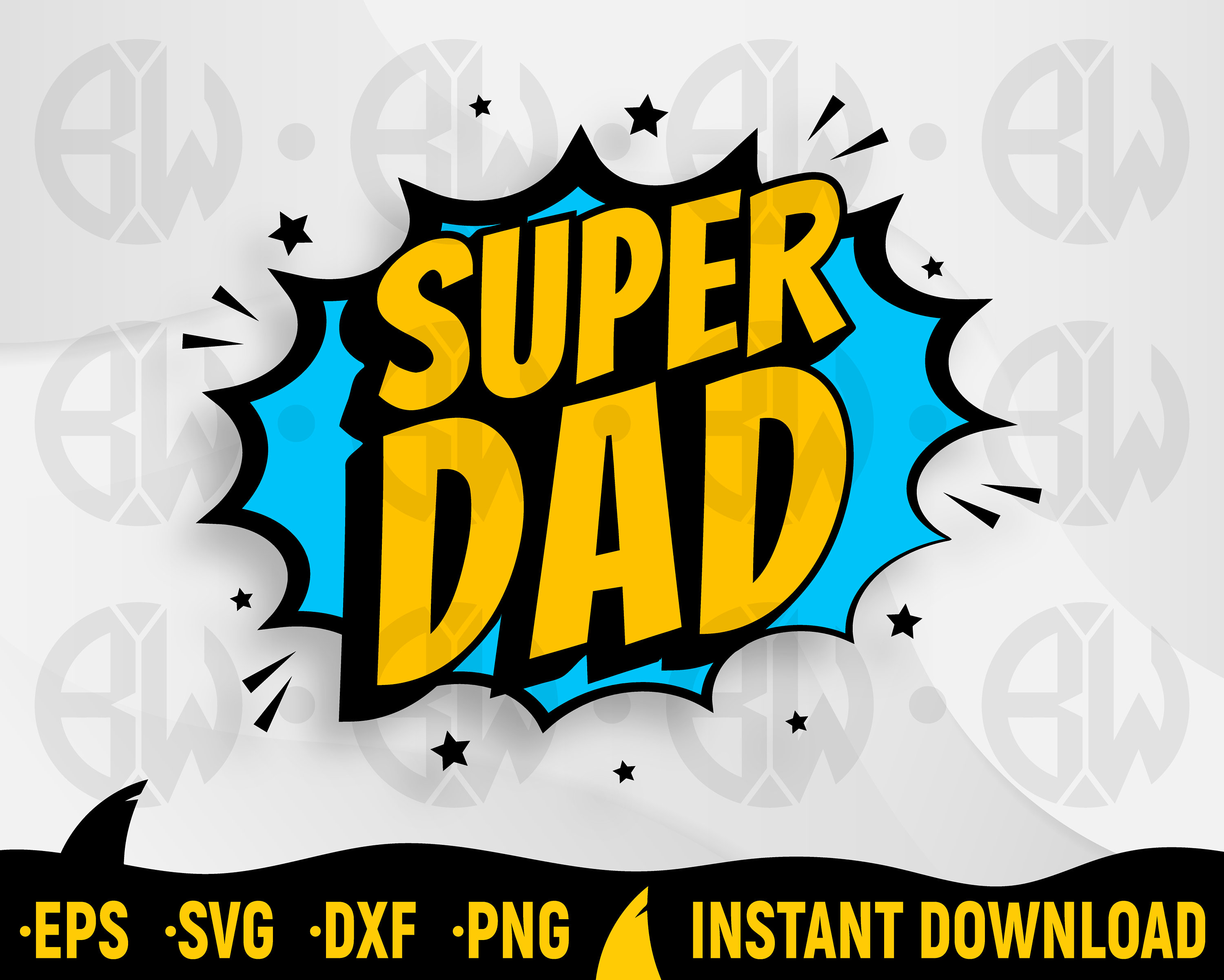 Super Dad Logo Vector