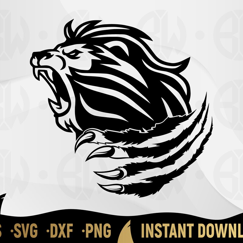 Lion Claw Svg - Etsy