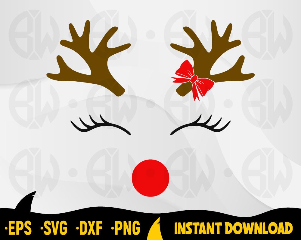 Reindeer Svg Cut File for Cricut Silhouette Reindeer - Etsy