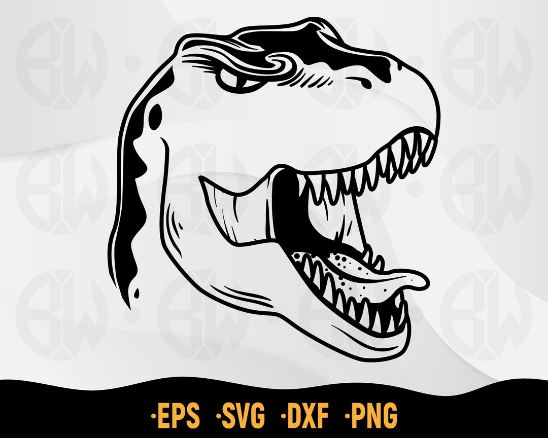 T-rex Head Svg, Tyrannosaurus Rex Dinosaur, T-rex Archaeology Fossil ...