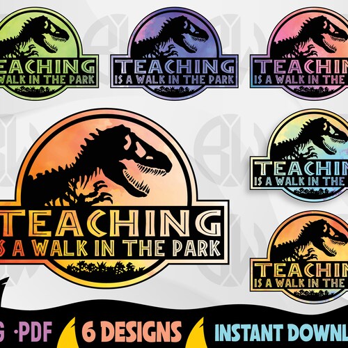 Jurassic Park Teaching is A Walk in the Park Jurassic Park - Etsy