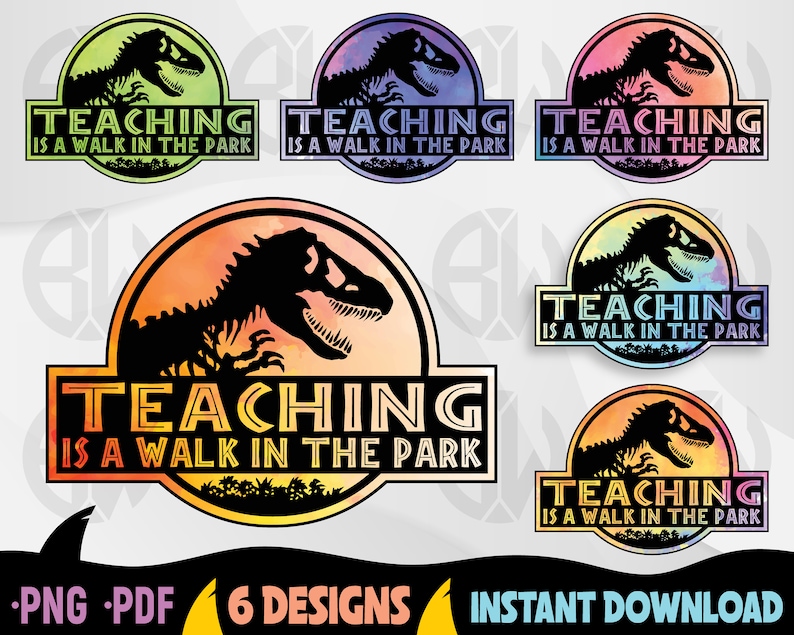 Jurassic Park Teaching is A Walk in the Park, Jurassic Park Watercolor ...