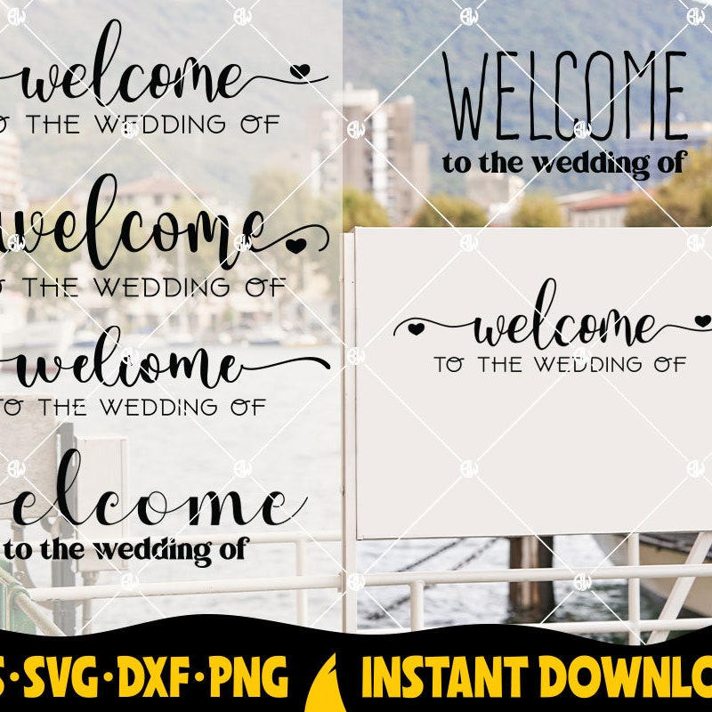 Wedding Sign Svg - Etsy