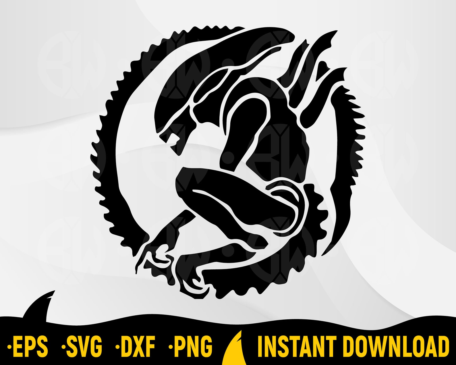 Alien SVG Cut File for Cricut, Silhouette, Xenomorph, Cricut Design ...