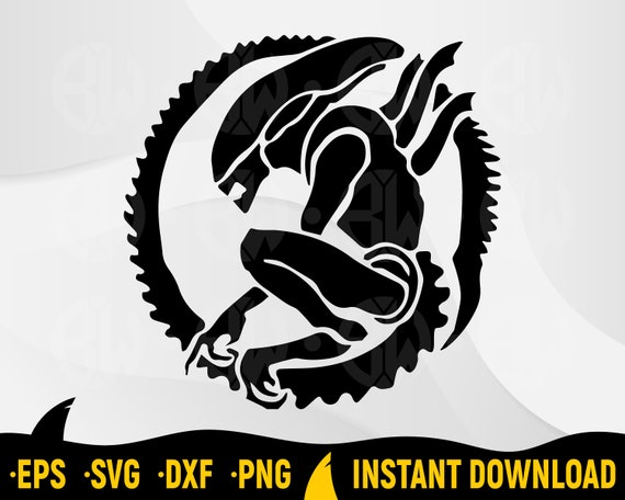 Alien SVG Cut File for Cricut Silhouette Xenomorph Cricut | Etsy