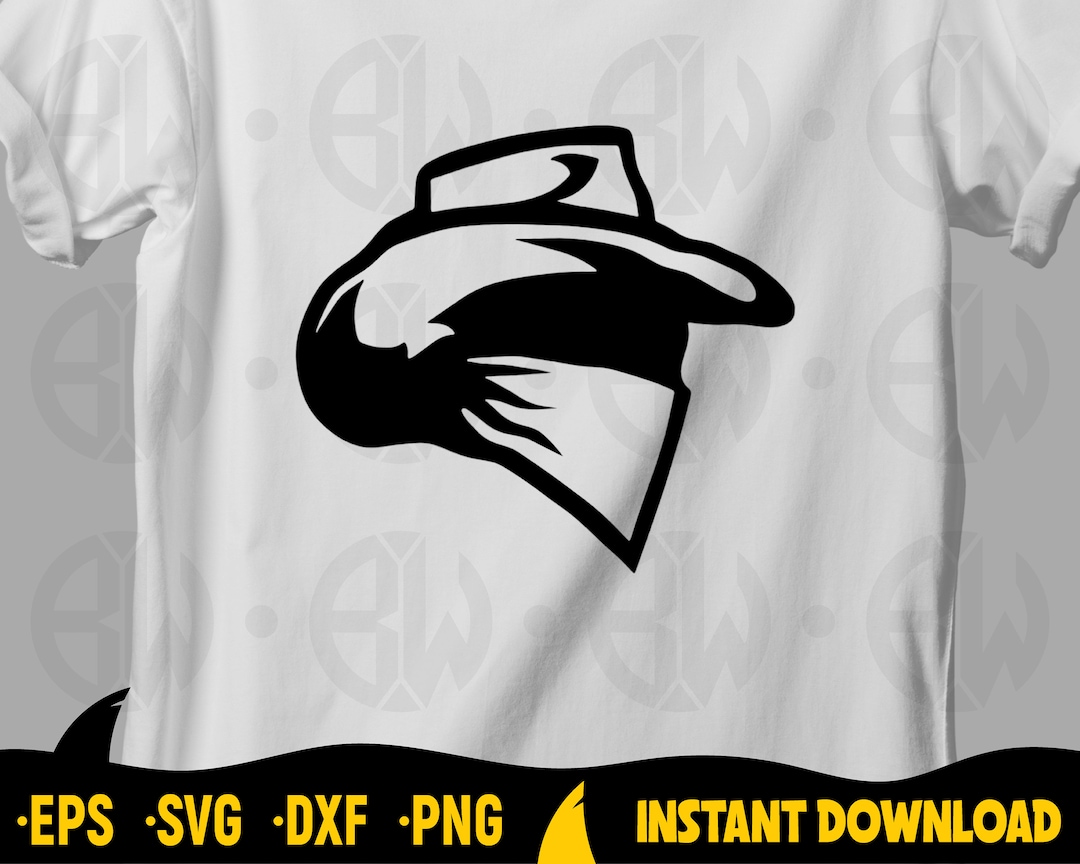 Bandit Svg Cut File for Cricut, Silhouette, Outlaw SVG, Gangster SVG ...