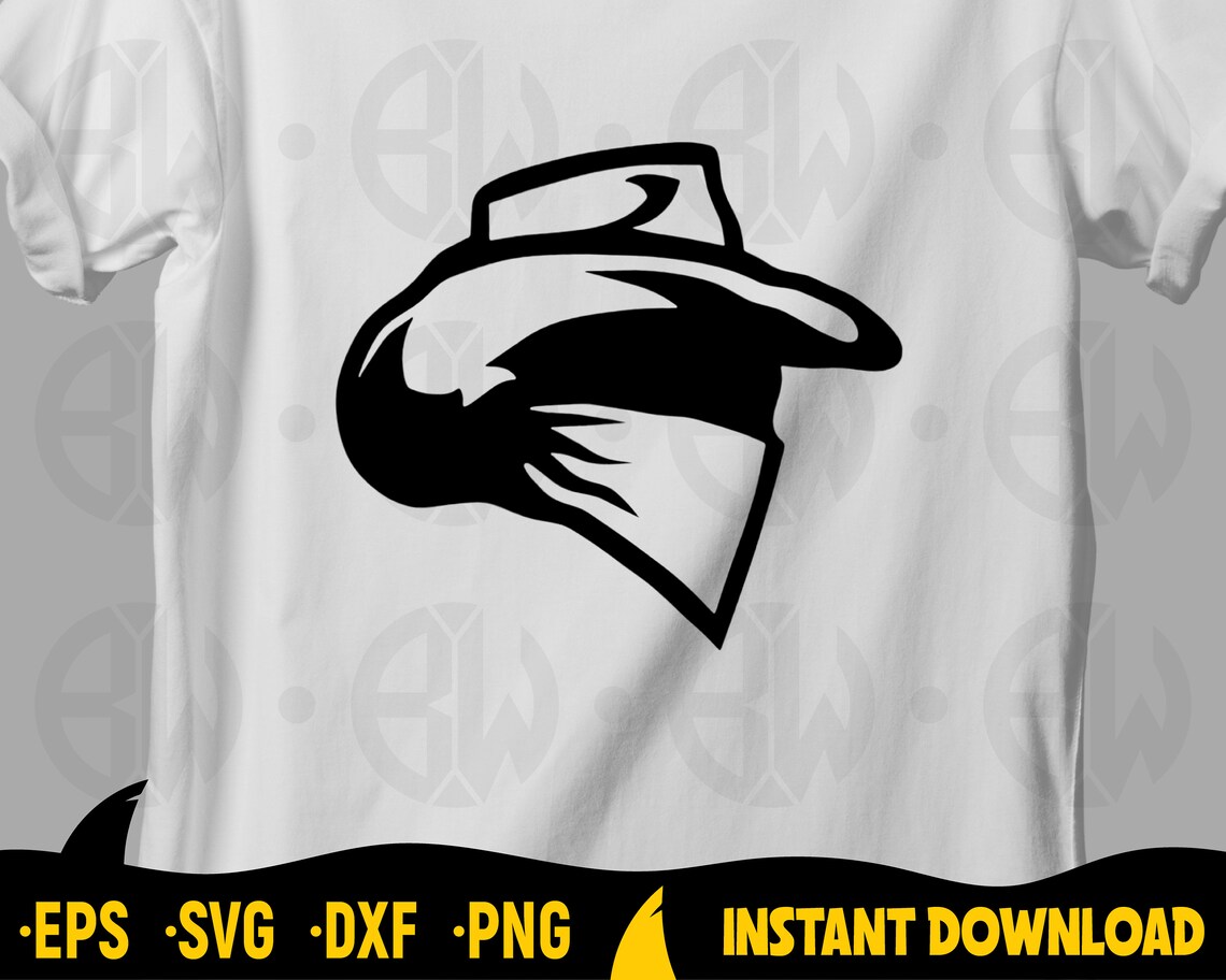 Bandit Svg Cut File for Cricut, Silhouette, Outlaw SVG, Gangster SVG ...