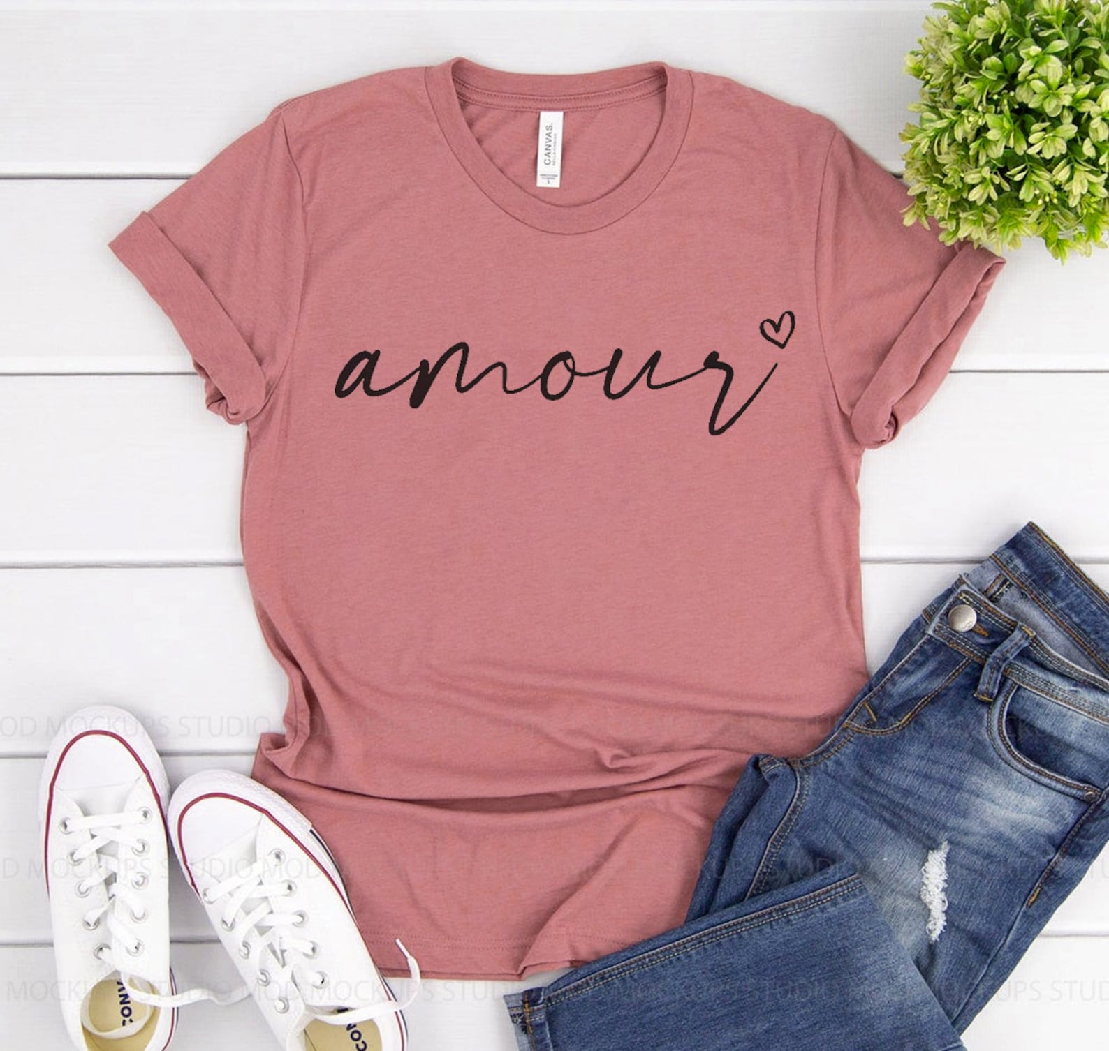 Amour Shirt Valentines Day T Shirt French Love Shirts Heart Etsy
